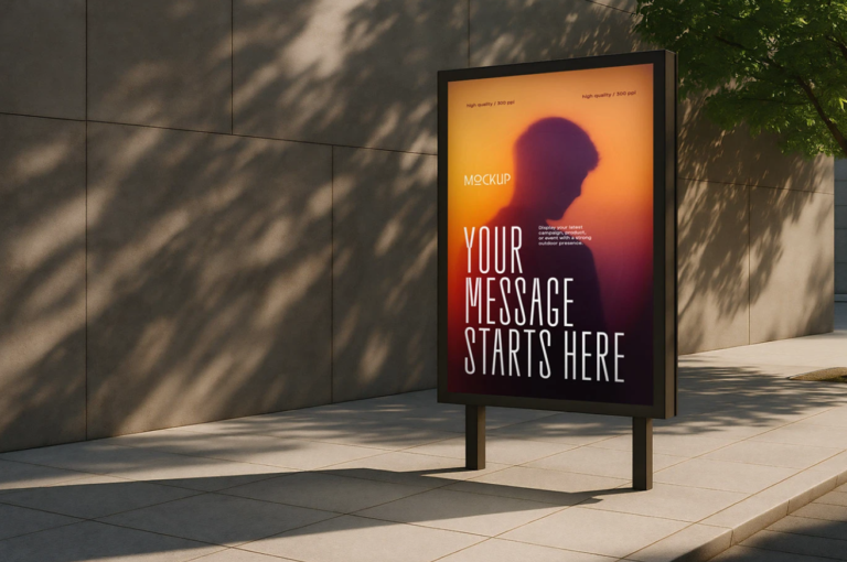 Outdoor Advertising Stand Mockup Campaign Presentation - AP Design Blog